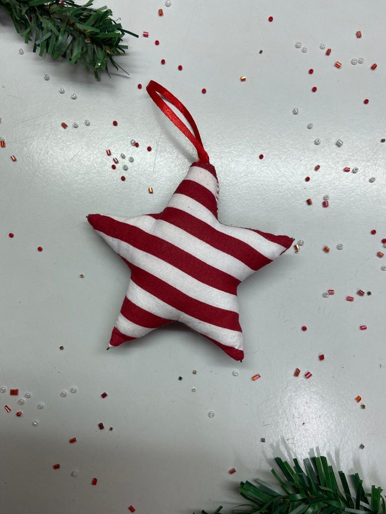 Mini Handmade Christmas Stars- Assorted Hangings ( Set of 5 ) – SEWA RUAAB